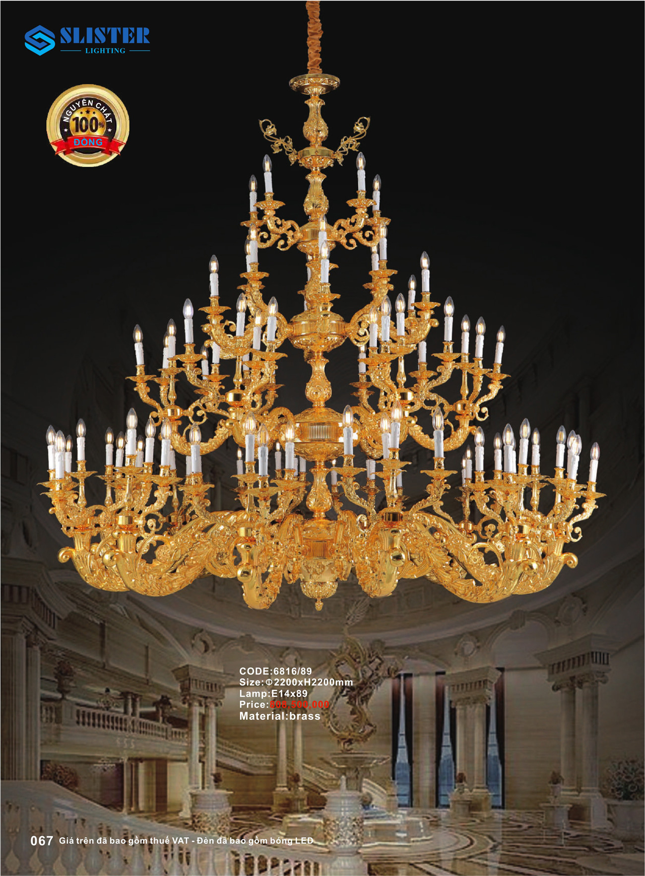 Đèn chùm nến Slister | Slister 2024 - 067