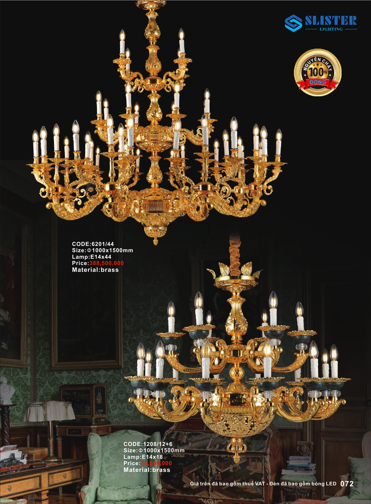 Đèn chùm nến Slister | 6201/44